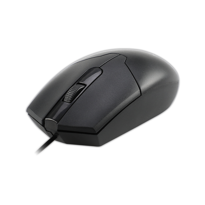 Wireless Mouse Rechargeable Full Black Laptop Wired Mouse - Meetion