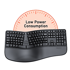 وفر الكثير على لوحة مفاتيح Meetion Wireless Ergonomic