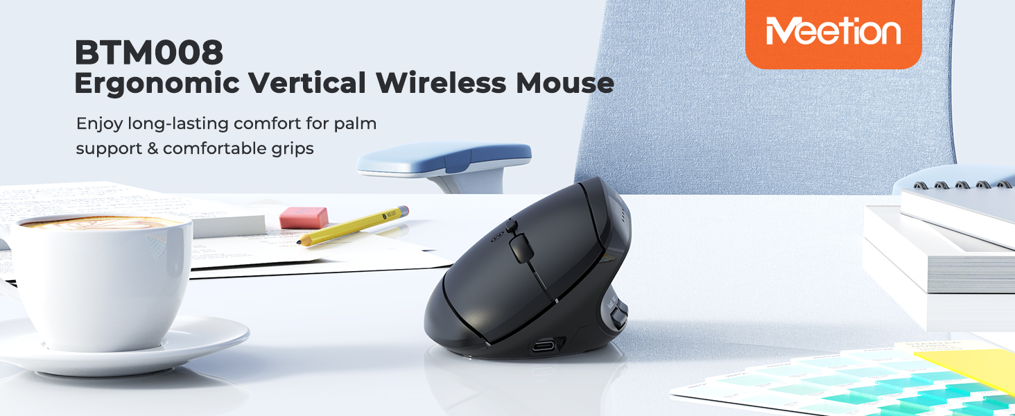 DUAL MODE ERGONOMIC WIRELESS MOUSE - Meetion