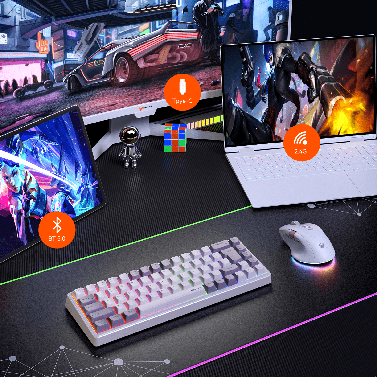 Discover the MK12 tri-mode mechanical keyboard: compact, customizable ...