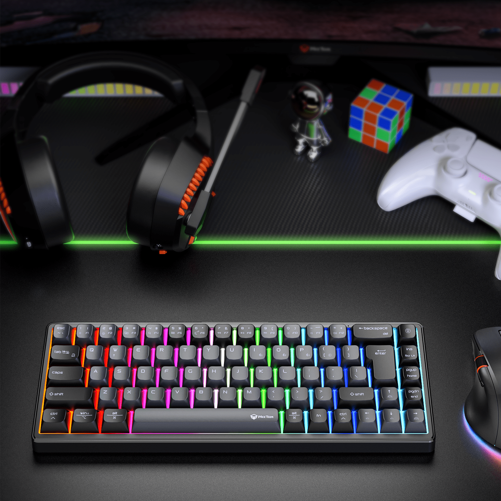 Discover the MK12 Mechanical Keyboard: Wireless Tri-Mode, RGB Backlit ...