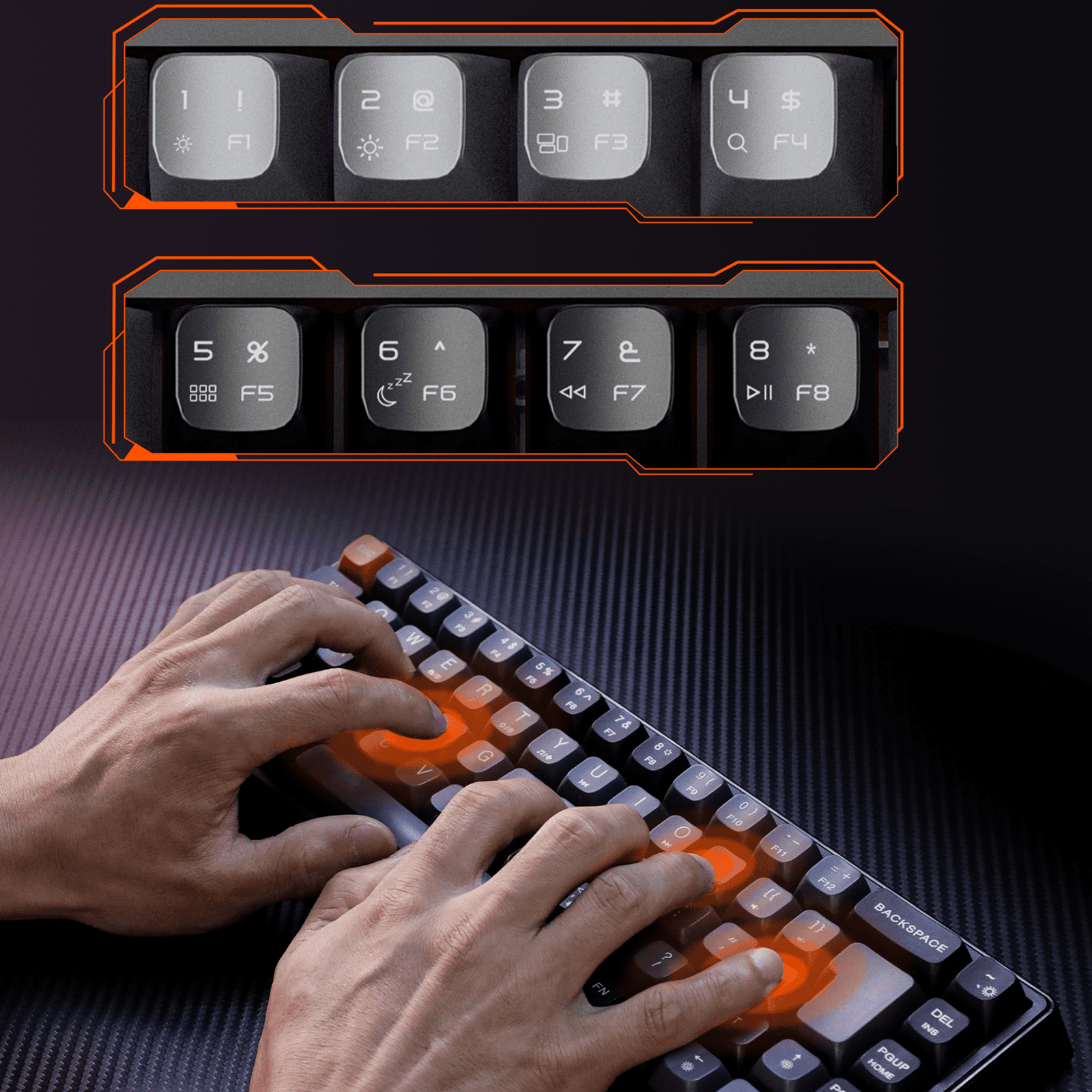 Discover the MK12 Mechanical Keyboard: Wireless Tri-Mode, RGB Backlit ...