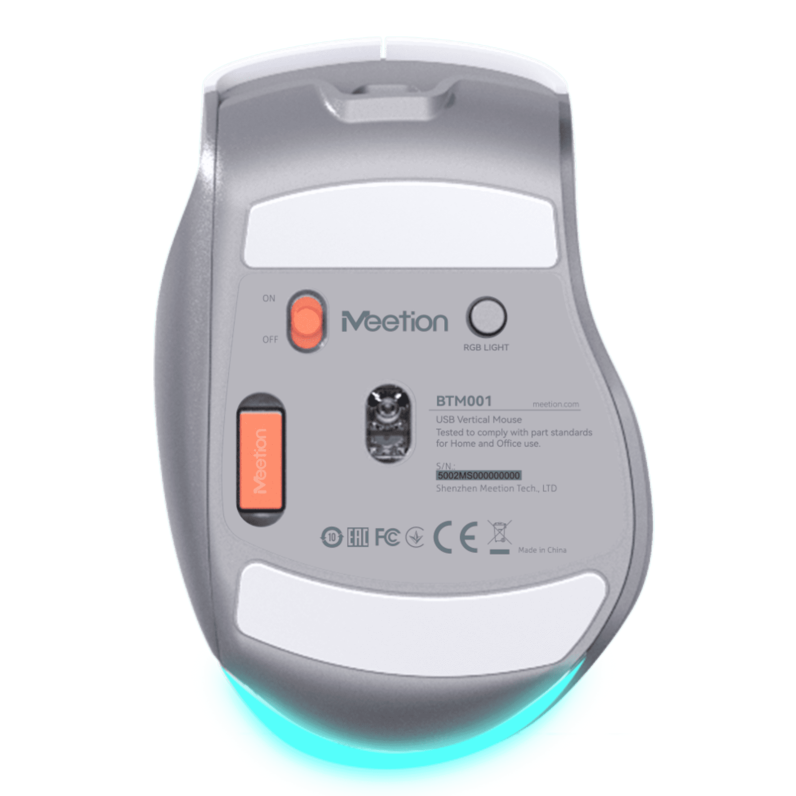 Meetion BTM001 Wireless Gaming Mouse with LED Lighting and Silent ...
