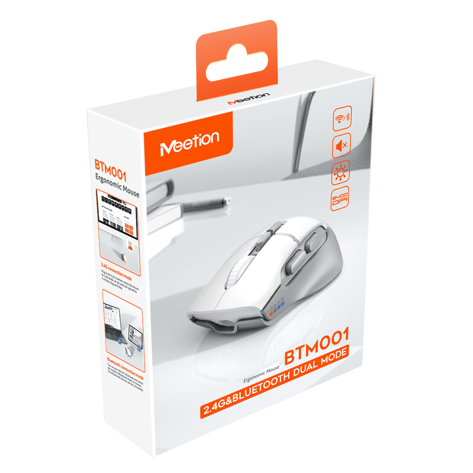 Meetion BTM001 Wireless Gaming Mouse with LED Lighting and Silent ...