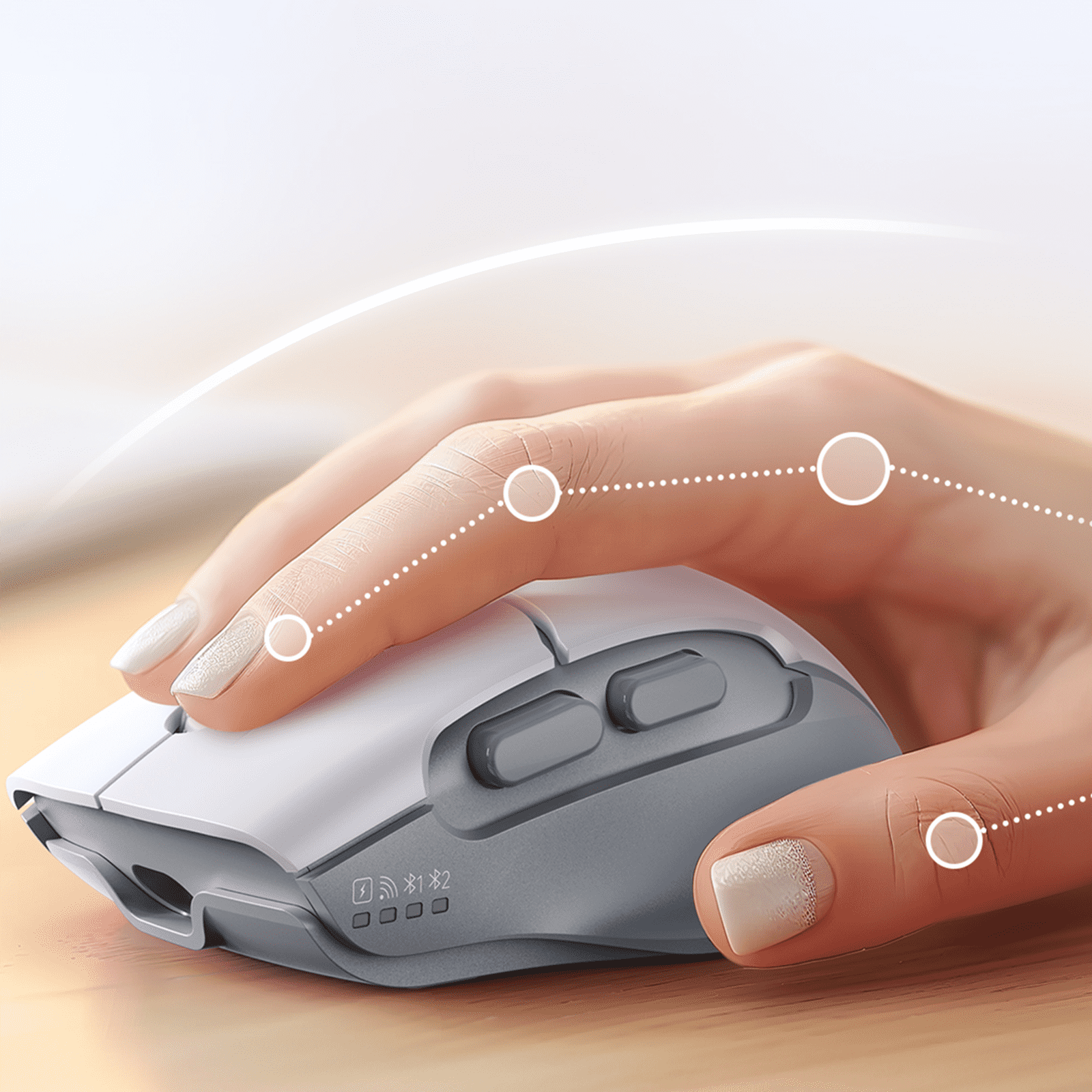 Meetion BTM001 Wireless Gaming Mouse with LED Lighting and Silent ...