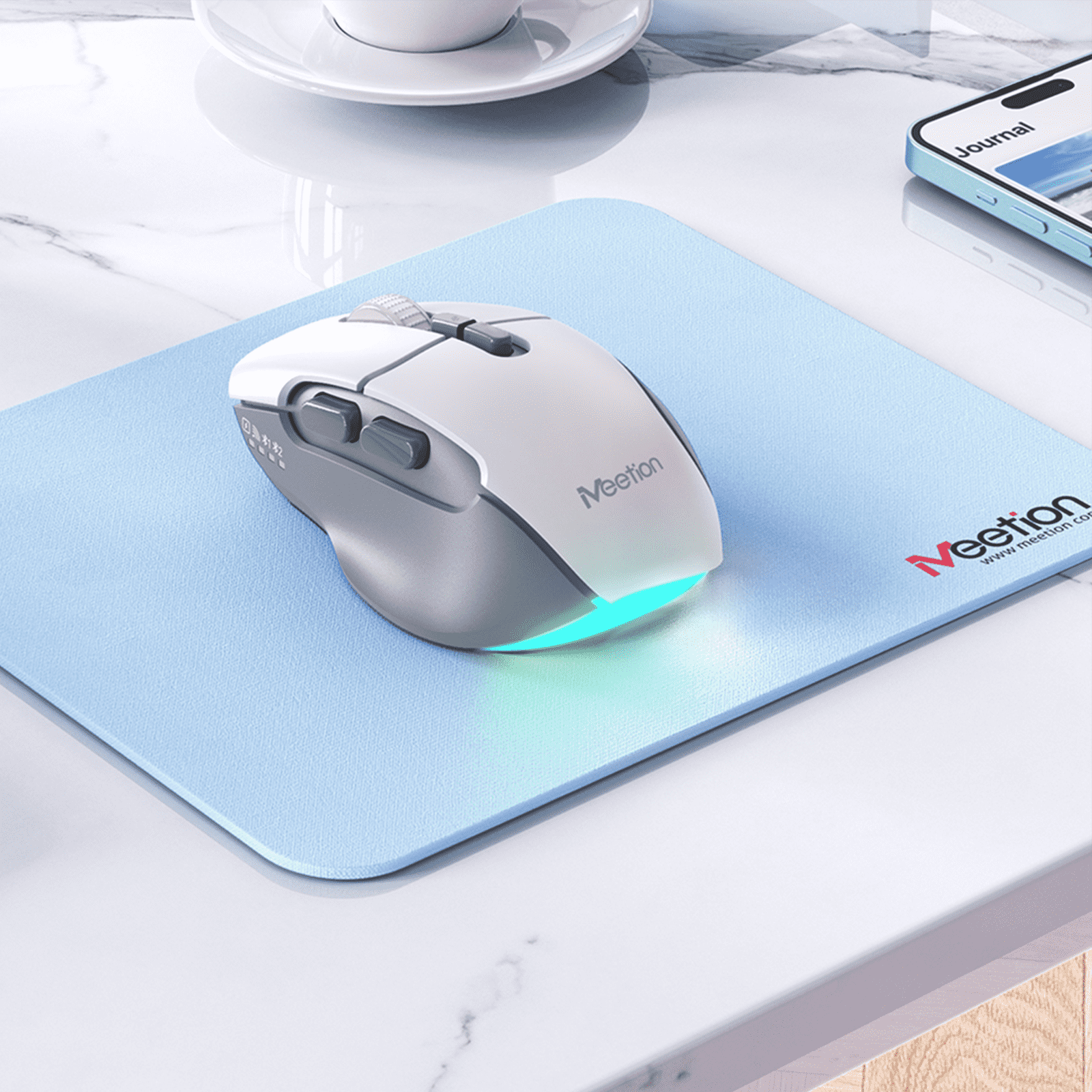 Meetion BTM001 Wireless Gaming Mouse with LED Lighting and Silent ...