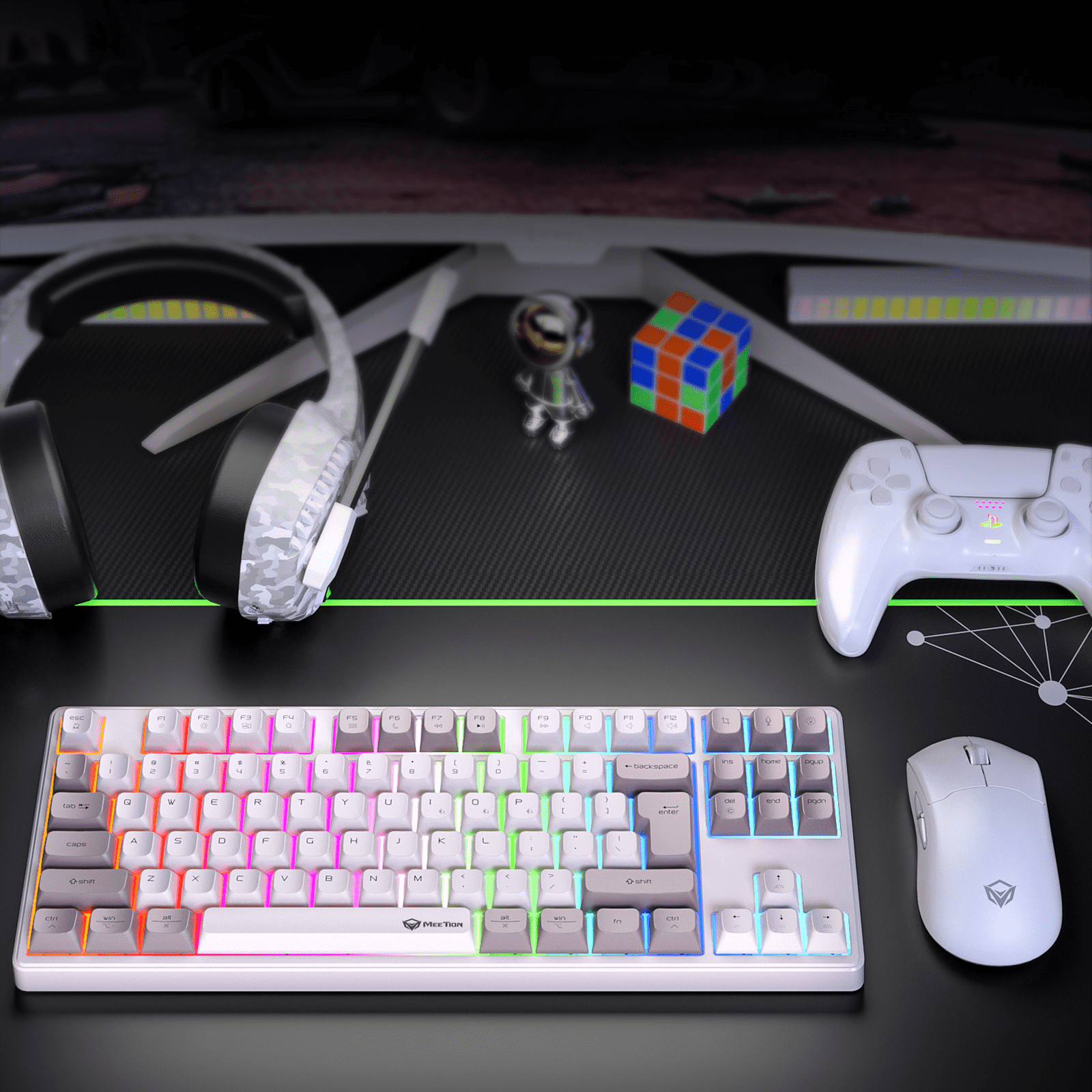TKL Triple-Mode Wireless RGB Mechanical Keyboard-1729914833156192 - Meetion
