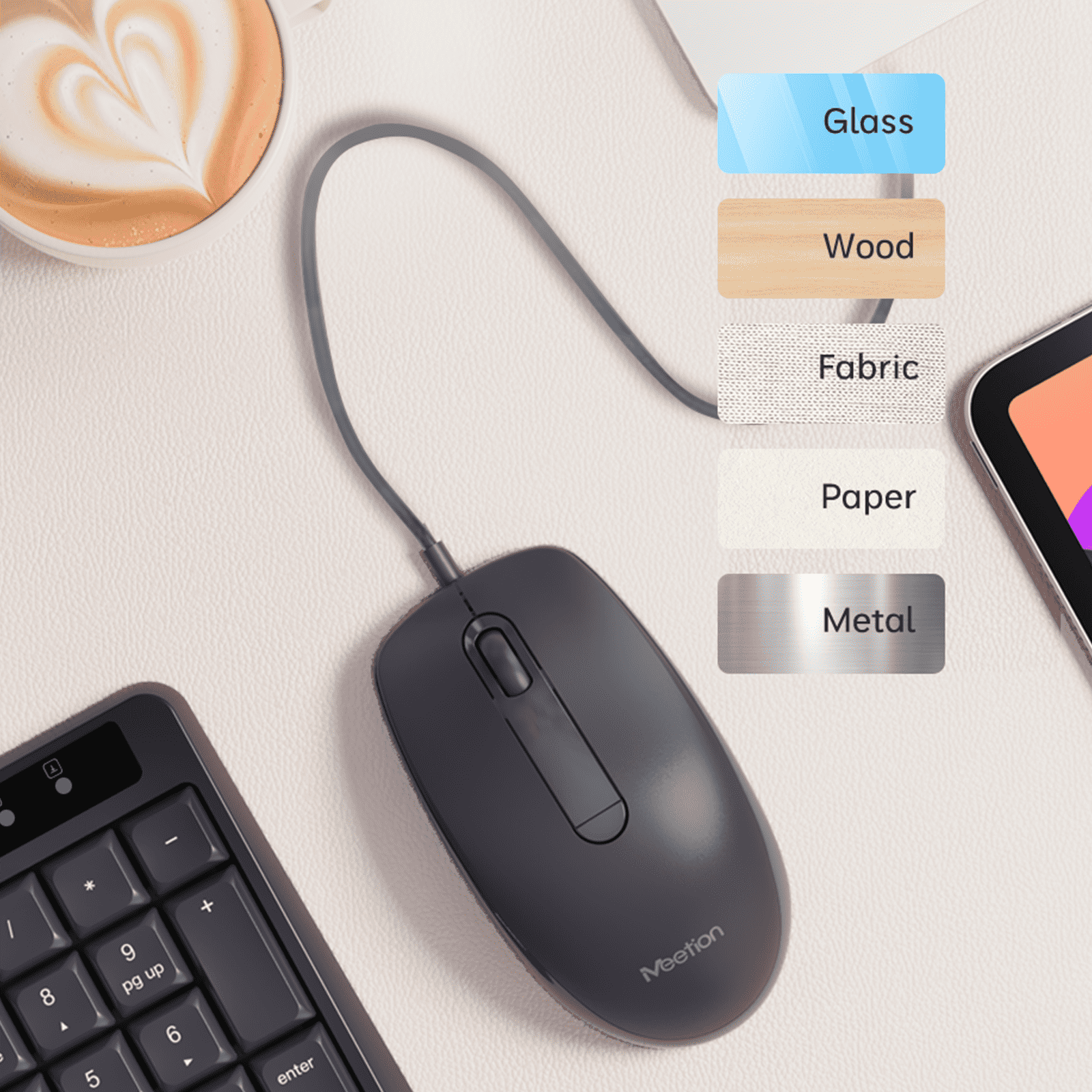 Discover the M100 silent optical mouse, designed for efficient work ...