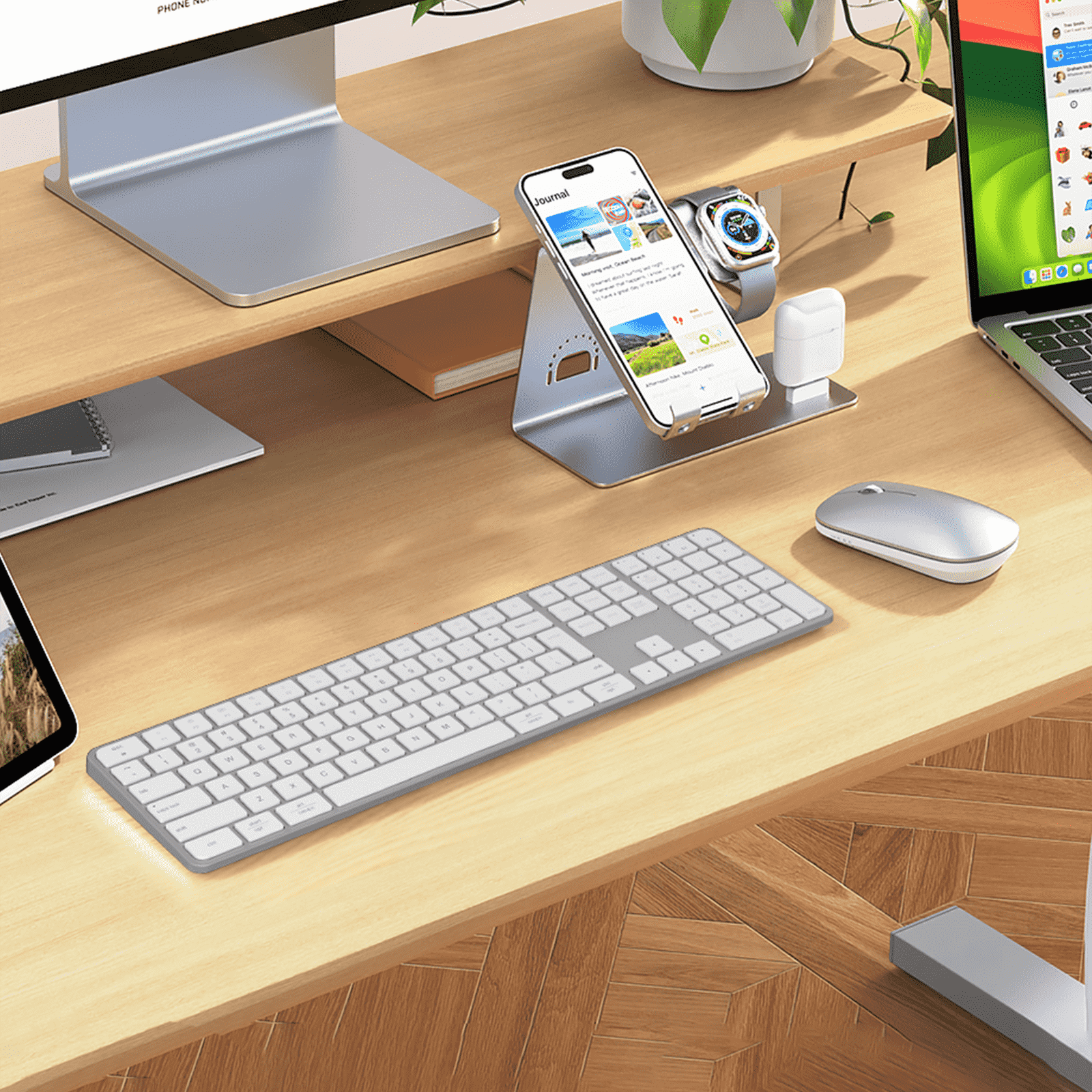 Discover our stylish wireless keyboard and mouse set for a modern ...