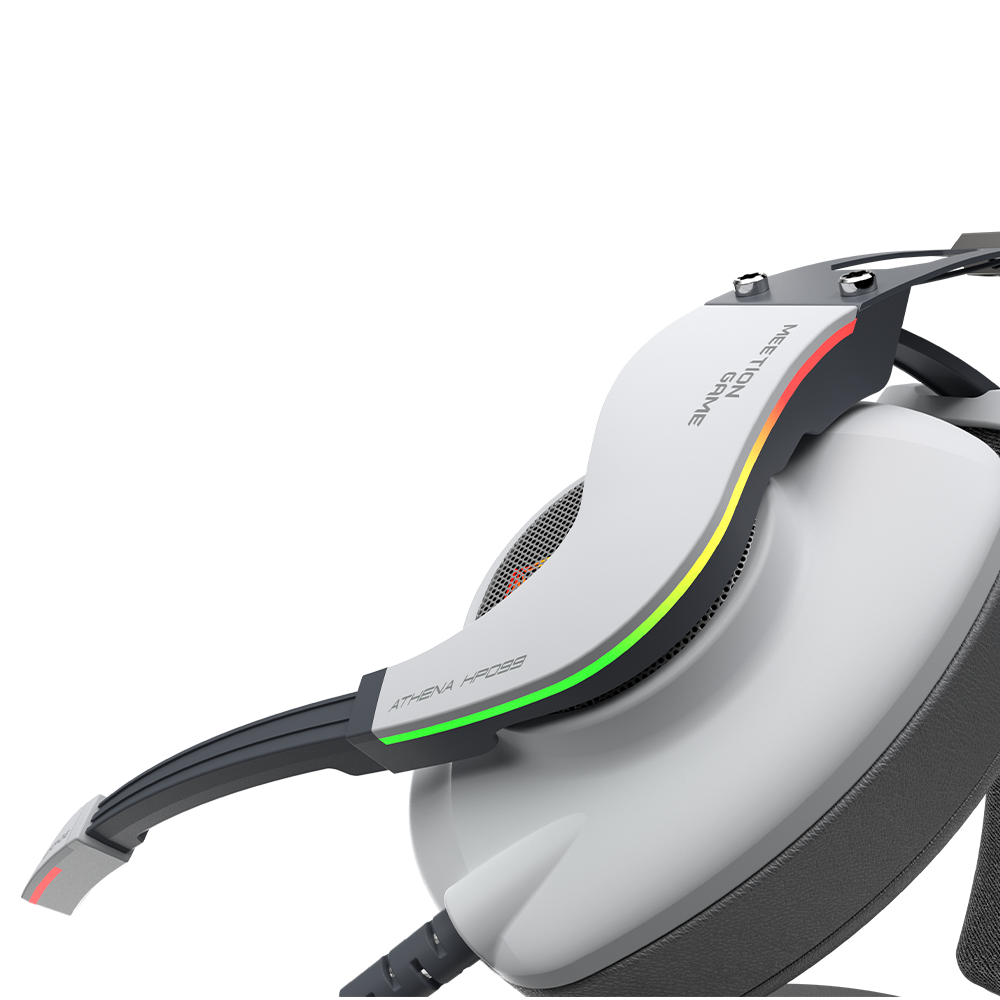 The HP099 Gaming Headset with 7.1 surround sound and RGB lighting - Meetion