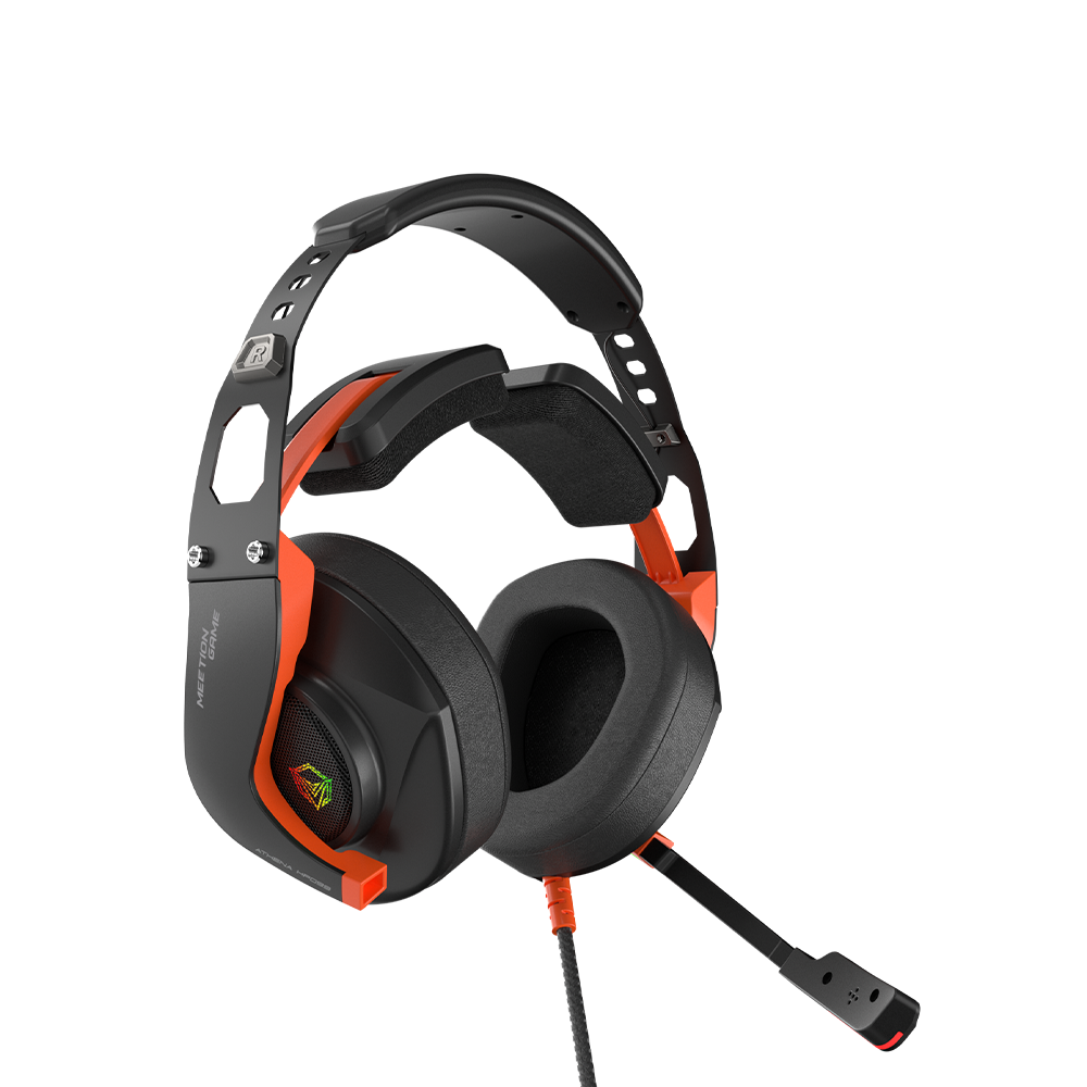 The HP099 Gaming Headset with 7.1 surround sound and RGB lighting - Meetion