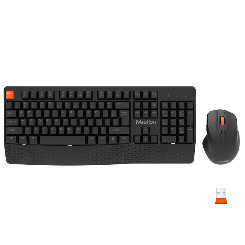 Wireless Ergonomic Keyboard Mouse Combo - Meetion