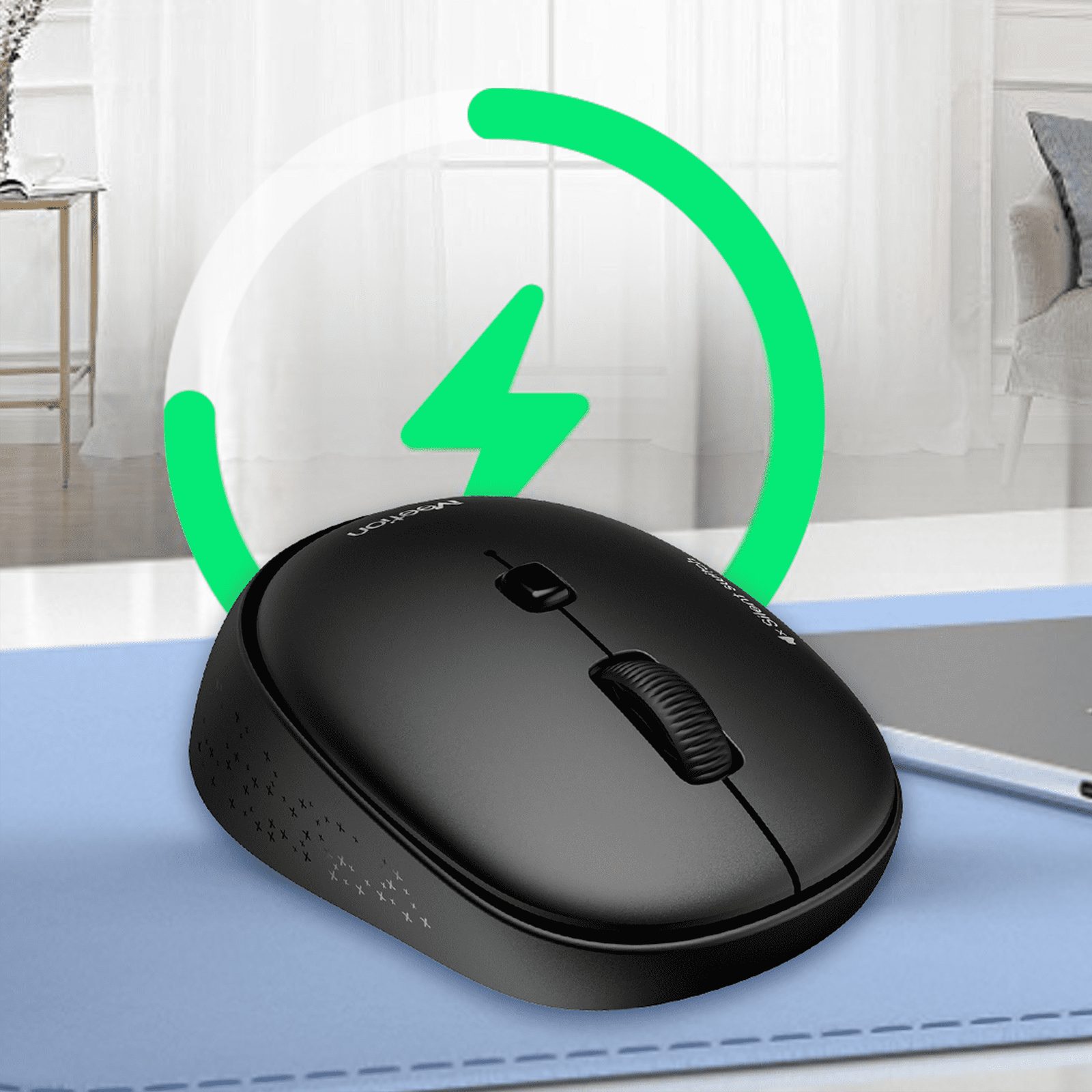 R571 2.4G wireless mouse offers ergonomic design and adjustable DPI ...
