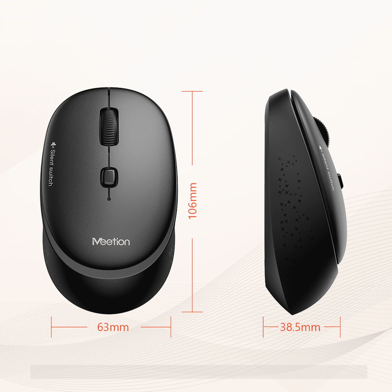 R571 2.4G wireless mouse offers ergonomic design and adjustable DPI ...