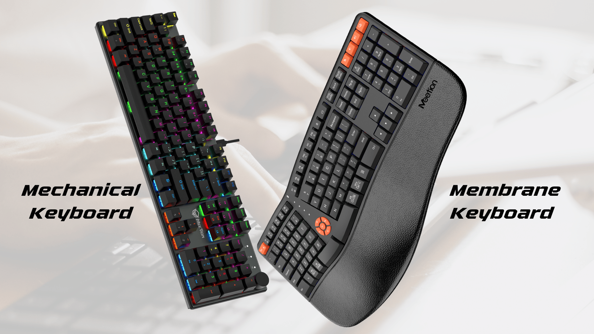 メンブレンキーボードとメカニカルキーボード：実際の違いは何ですか?