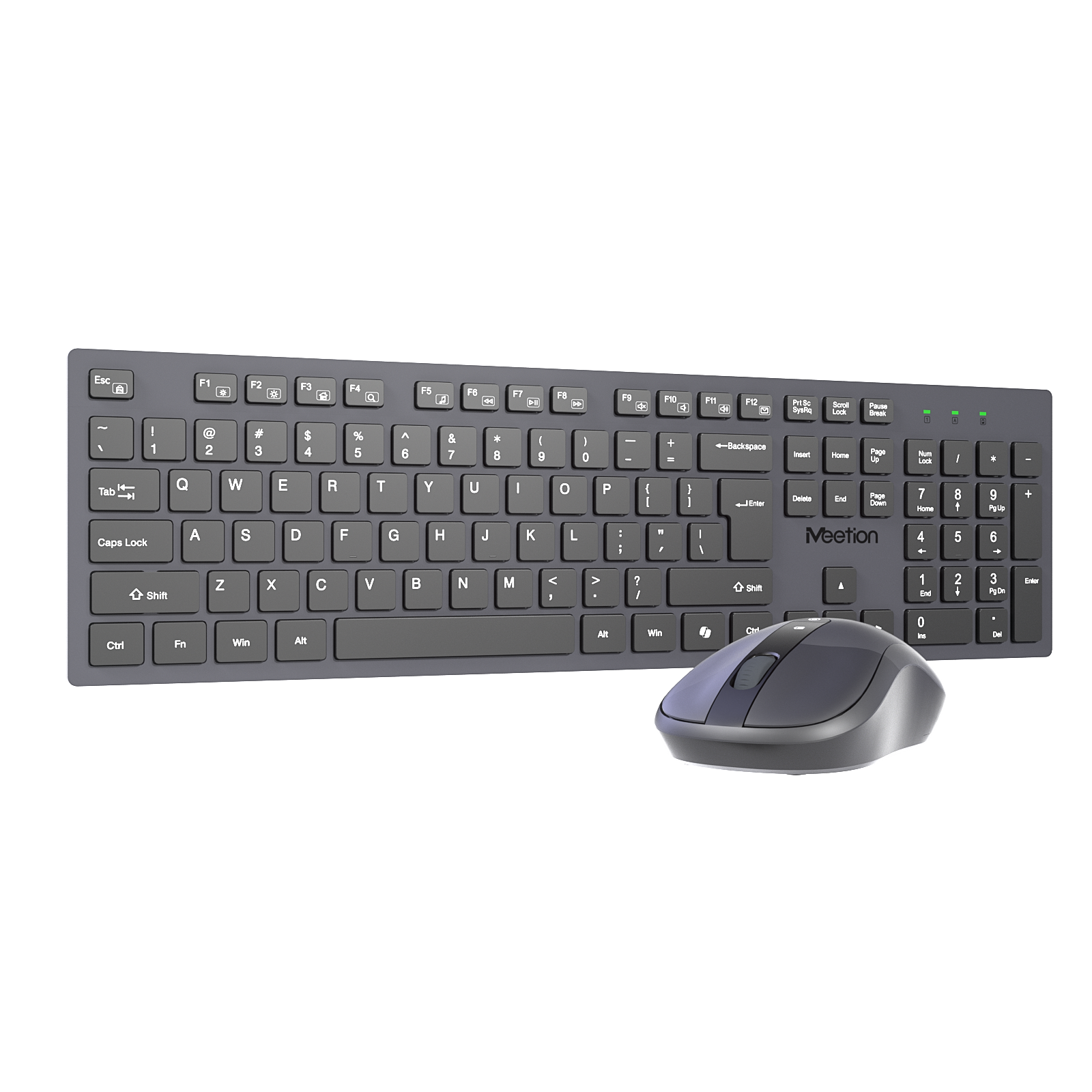 Silent Wireless Keyboard Mouse Combo