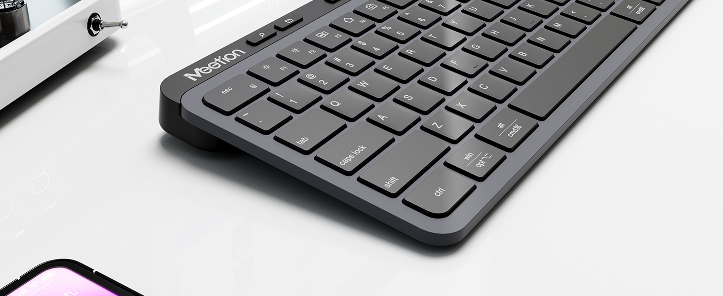 WK330 Dual Mode Wireless Ultra Thin Full Layout Keyboard