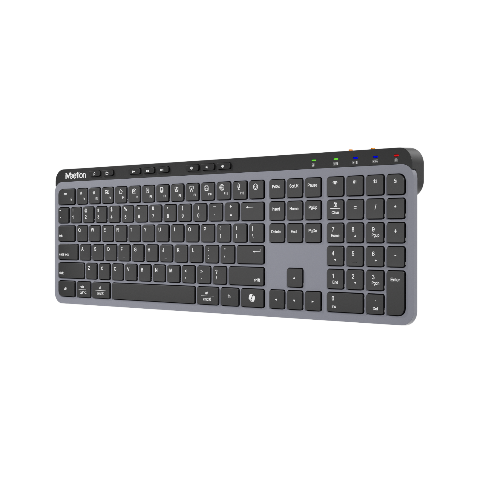 WK330 Dual Mode Wireless Ultra Thin Full Layout Keyboard