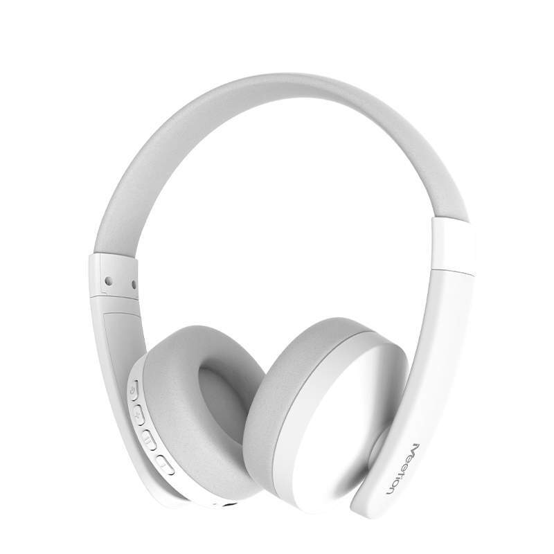 BTH003 Headset Telepon Bluetooth Putih dengan Mikrofon Internal