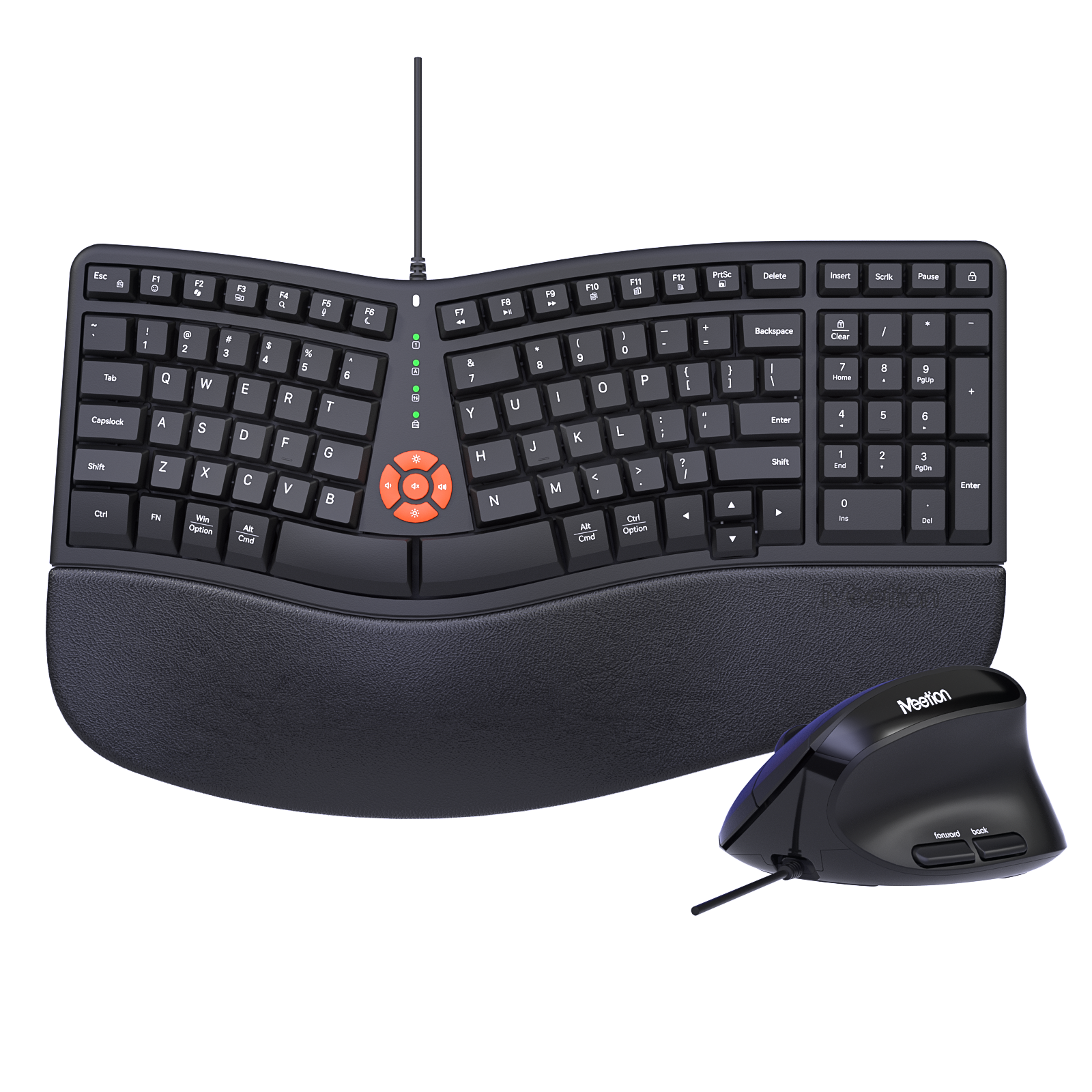 Combo de teclado y ratón ergonómicos con cable Director Mini Office